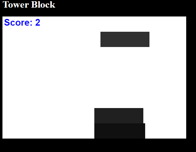 Simple Tower Block Game in JavaScript Free Source Code | SourceCodester